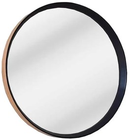 Designové nástěnné zrcadlo Rotterdam 70 cm černé