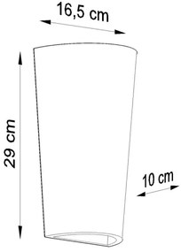Sollux SL.0838 -  Nástěnné svítidlo LANA 1xE27/60W/230V