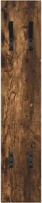 věšák, nástěnný, 1 prkno, háčky, kompozitní dřevo, 100x20x1,5 cm, kouřový dub, Dekorino TK20260016