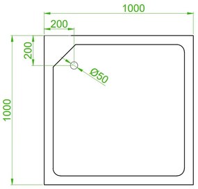 BPS-koupelny Hydromasážní box HYD-LI100, 100x100 cm, kartáčovaný chrom/transparent