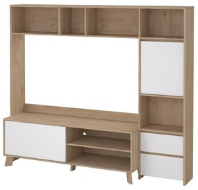 Tvilum TV stěna Nerea 320 jackson hickory/bílý lesk