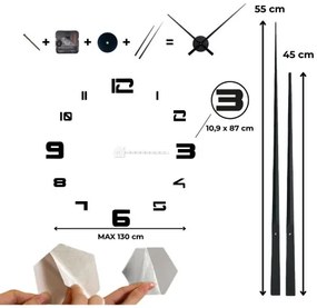 Moderní nástěnné hodiny s originálními čísly | SENTOP 12S021