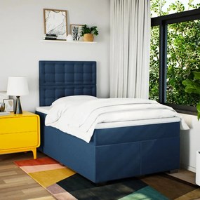 Box spring postel s matrací černá 120x190 cm textil 3292747