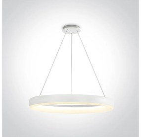 ONE light 63114/W/W závěsné LED svítidlo, bílé, 40W, 3000K, ø60cm, IP20