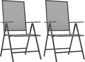 3dílný zahradní jídelní set antracitový ocel 3187980