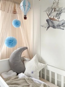 Sametový dekorační polštářek MOON SNOW