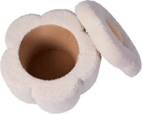 Childhome Box na hračky 2v1 Květina Off White