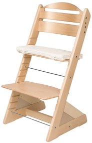 Jitro Dětská rostoucí židle Plus Buk Přírodní klín + lněný