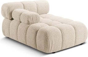Béžový modul pohovky z textilie bouclé (levý roh) Bellis – Micadoni Home