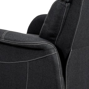Šedé TV křeslo s mechanickým polohováním