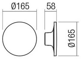 Redo 90369 - LED Venkovní nástěnné svítidlo AURA LED/8W/230V 3000K IP65 antracit