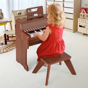 Costway 25 Keys Mini Digital Piano se stoličkou Dětské piano