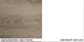 Postel LATIKA SOFT dub vínový / bílá