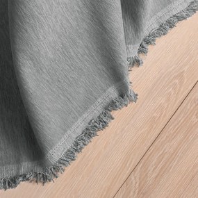 Šedý přehoz z žinylky 220x240 cm Talo – Filumi