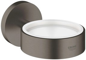 Grohe Essentials - Držák skleničky/mýdelníku, kartáčovaný tmavý grafit 40369AL1