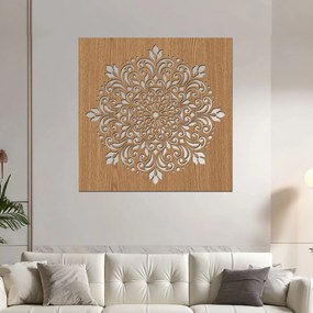 dřevo života Dřevěná mandala LASKYPLNÉHO DOMOVA Rozměry (cm): 40x40, Zvolte barvu dekoru: Horský dub