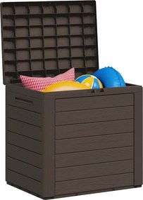 Zahradní úložný box hnědý 58,5 x 46 x 55 cm polypropylen 152194