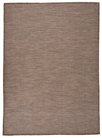 Venkovní hladce tkaný koberec 200x280 cm hnědá 340791
