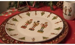 Porcelánový dezertní talířek s Louskáčky Happy Little Christmas  - Ø 20 cm
