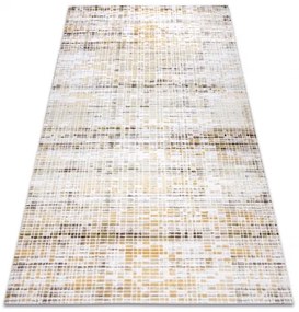 Kusový koberec akrylový DIZAYN 124/7058 Mozaika žlutý Rozměr: 80x300 cm