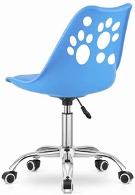 Otočná židle PRINT - modrá
