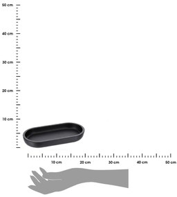 Miska na mýdlo Sottani, černá