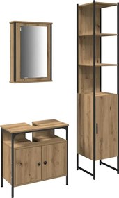 Sada koupelnového nábytku 3 ks Artisanový dub 3334396