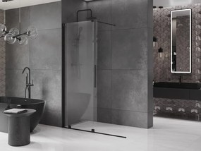Mexen Velar posuvná sprchová stěna Walk-in 160 x 200 cm, transparentní 8 mm, černá - 871-160-000-03-70