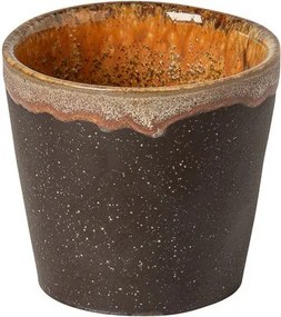 Tmavě hnědý kameninový šálek na espresso 70 ml Poterie – Casafina
