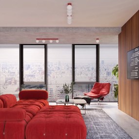 Sollux Lighting Nástěnné svítidlo YOLI 1 červené s vypínačem