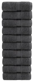 Prémiové mycí utěrky SOLUND 10 ks antracitové 30x30 cm 600 g/m² 137150