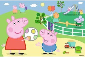 Trefl - Puzzle - Prasátko Peppa / 60 dílků / 33 x 22 cm / věk 4+