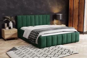 Postel MODEL 10 140x200 zelená - MAGIC VELVET 2225