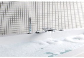 Sapho Ruční sprcha hranatá 220mm, ABS/chrom F28