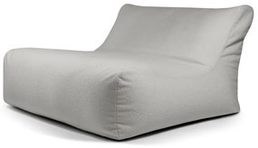 Světle šedý sedací vak z textilie bouclé Sofa Lounge – SLOWDOWN