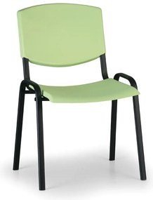 Konferenční židle Design - černé nohy, zelená