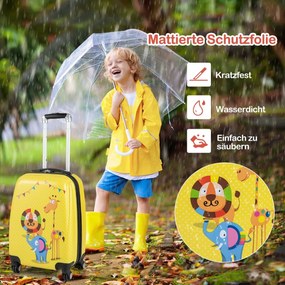 Costway 2dílná sada dětských zavazadel Příruční a batohová sada, barvitý