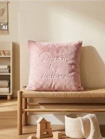 Sinsay - Povlak na polštář s nápisem „Dream big little one“ - hnědá