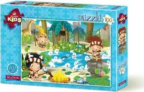 ART PUZZLE 4508 Puzzle Pravěký piknik / 100 dílků / od 6 let