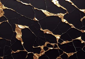 Postershop Fototapeta vliesová: Glamour imitace zlatého mramoru - 416x254 cm