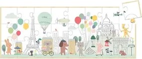 Vilac Panoramatické dřevěné puzzle Paříž - Sarah Betz / od 2 let