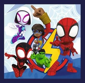 TREFL Puzzle Spidey: Pavouci a dinosauři 3v1 / 20, 36, 50 dílků