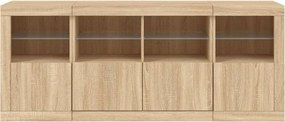 Příborník s LED osvětlením dub sonoma 163 x 37 x 67 cm 3209074