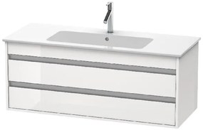 Duravit Ketho - Umyvadlová skříňka 480x1200x475 mm, 2 zásuvky, lesklá bílá KT643102222