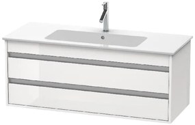 Duravit Ketho - Umyvadlová skříňka 48x120x48 cm, 2 zásuvky, lesklá bílá KT643102222