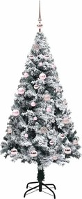 Umělý vánoční stromeček Bílá 150 cm PVC, ocel a plast 3396951