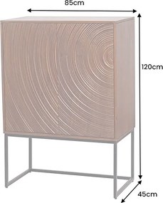 Designová vysoká komoda Waseemah 120 cm hnědé mango