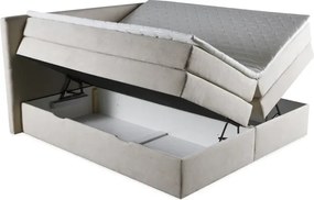 Kontinentální boxspring postel ANNA 200x220, šedá (gerra 80)