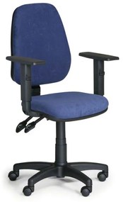Pracovní židle Alex s područkami, modrá