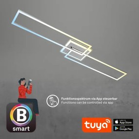 Brilo - LED Stmívatelný přisazený lustr FRAME 2xLED/20W/230V Wi-Fi Tuya + DO
